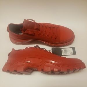 adidas | Shoes | Adidas X Raf Simons Detroit Runner Red Shoes Sz 1 ...